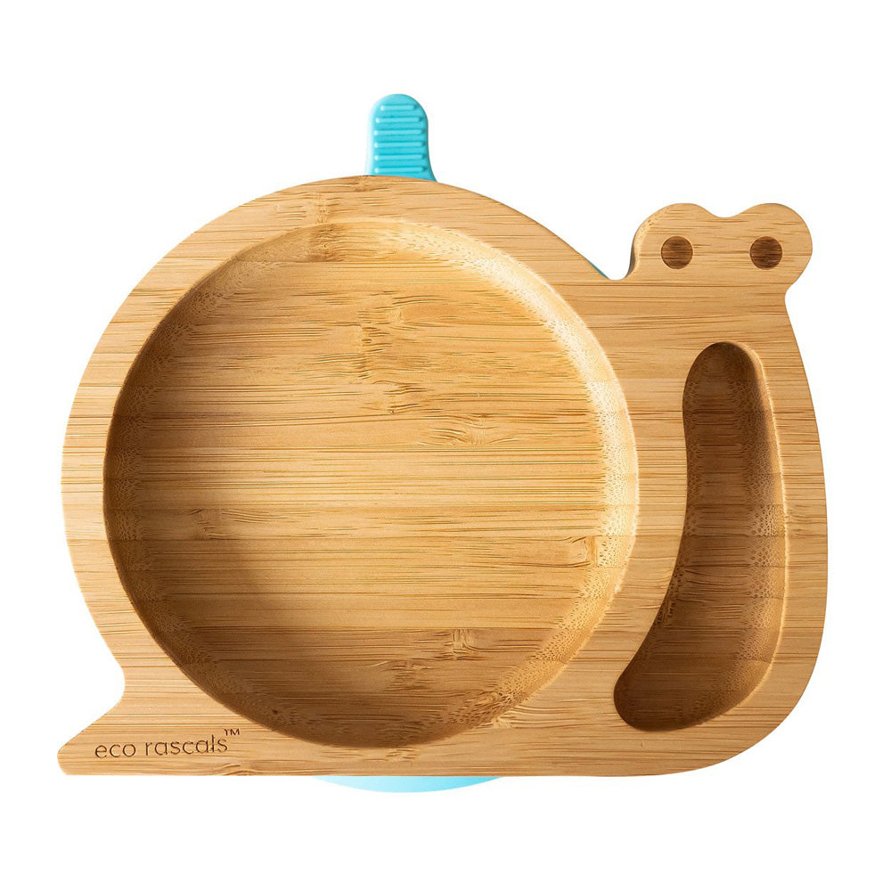 Eco Rascals Bamboo Suction Plate - Snail – Paveels
